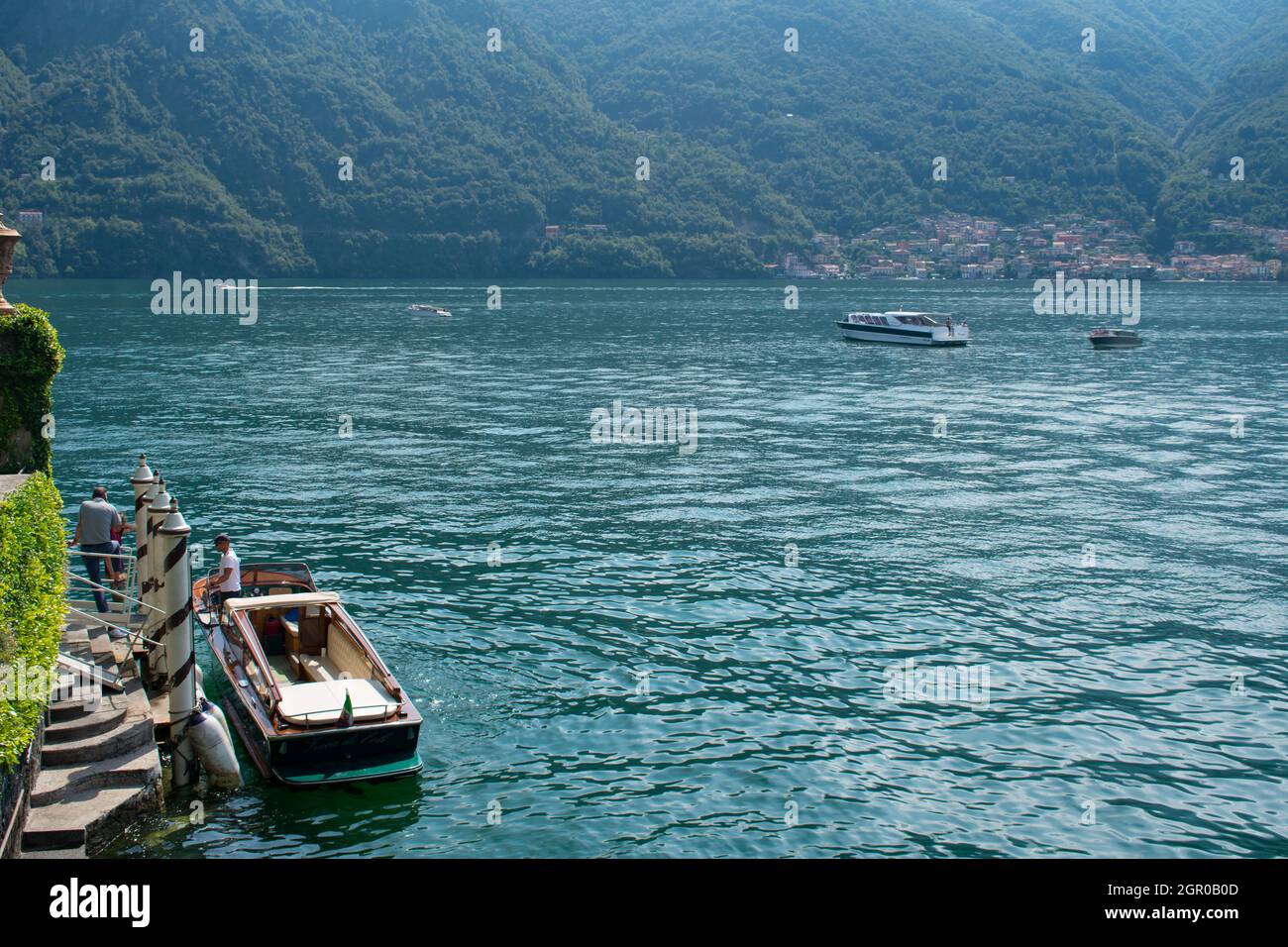 View from Famous Villa del Balbinello of Lake Como Italy. Featured in ...