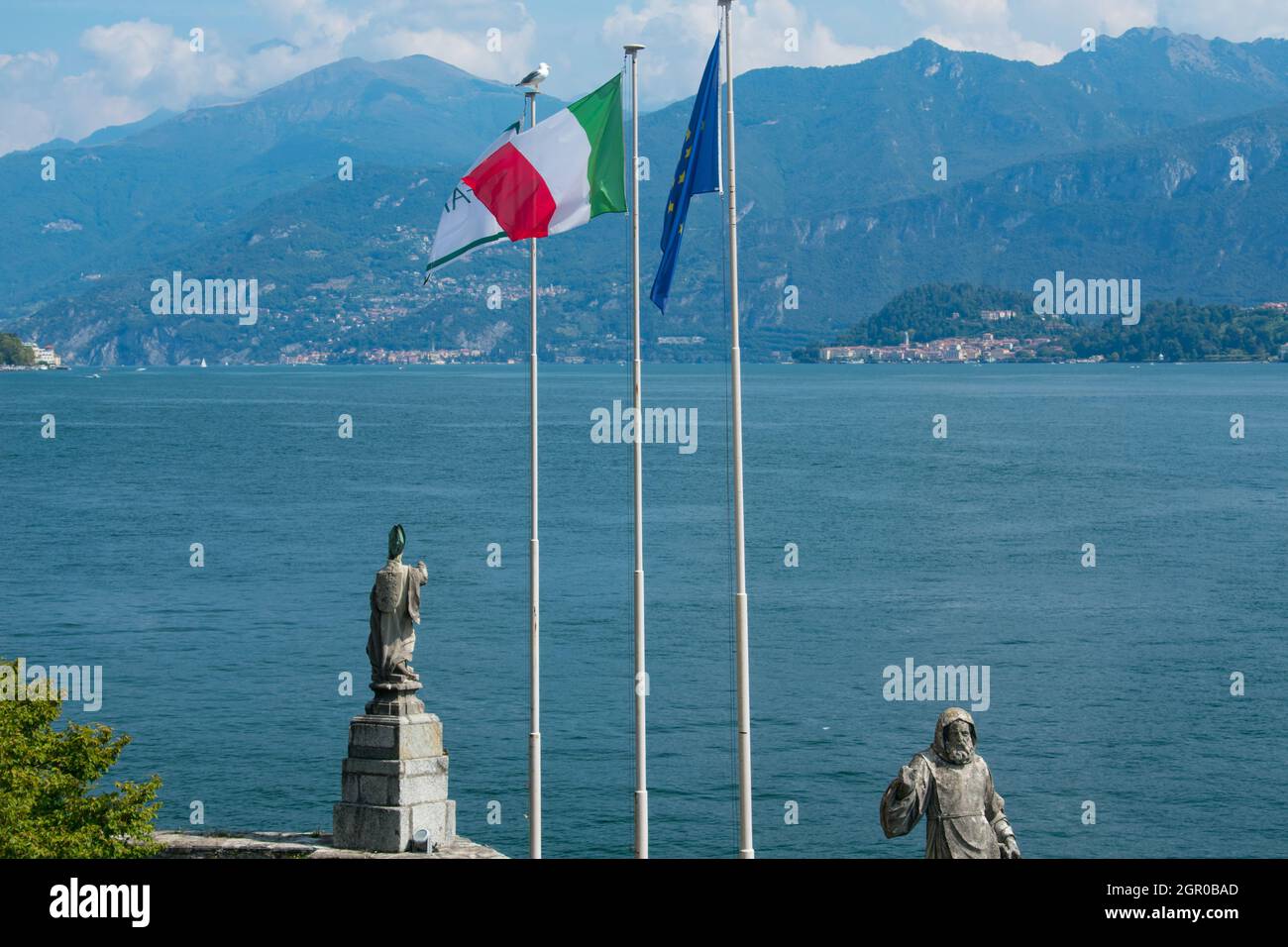 View from Famous Villa del Balbinello of Lake Como Italy. Featured in ...
