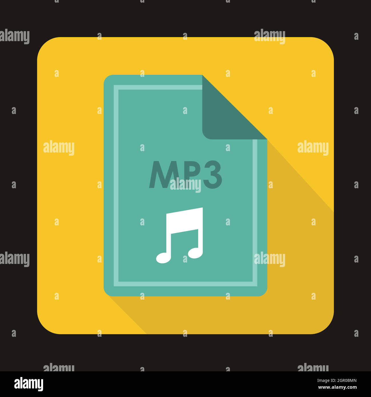 File MP3 icon, flat style Stock Vector Image & Art - Alamy