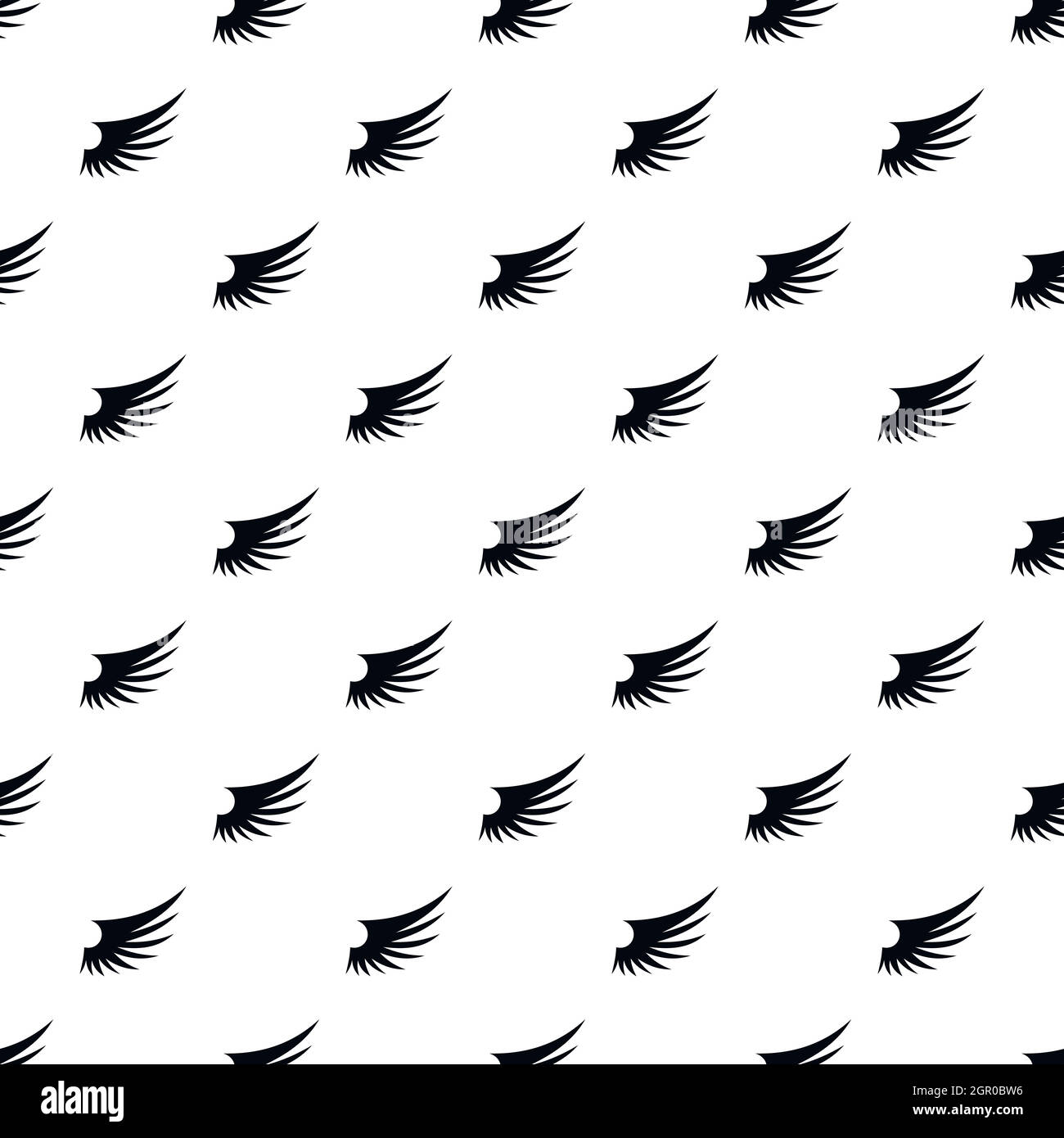 Black and white wing pattern Stock Vector Images - Alamy