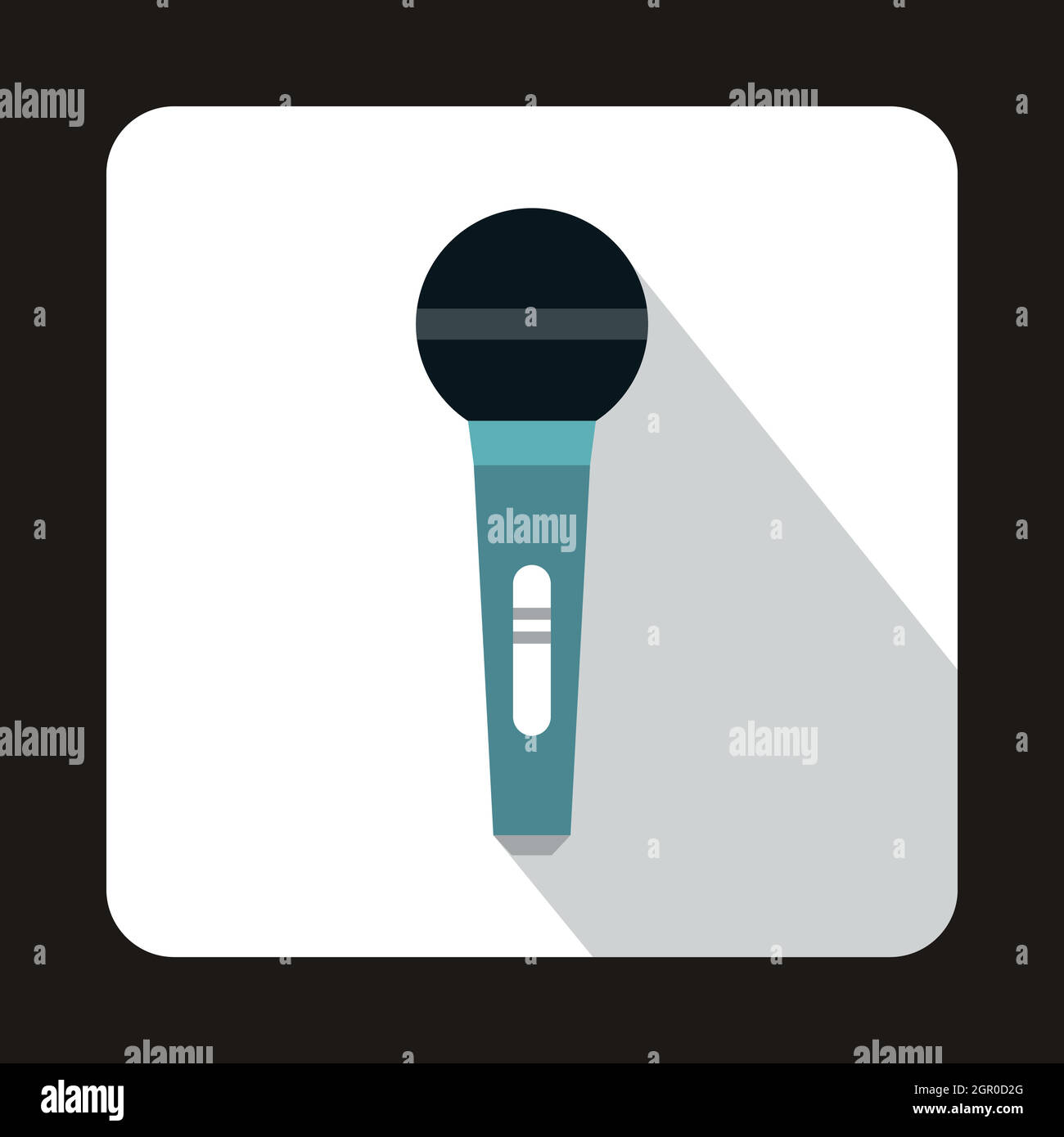 Wireless microphone icon in flat style Stock Vector Image & Art - Alamy