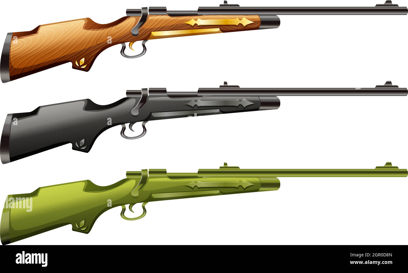 Military rifles Stock Vector Images - Alamy