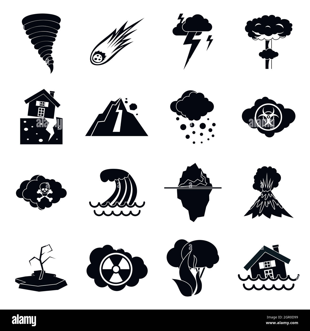 Landslide disaster Cut Out Stock Images & Pictures - Alamy