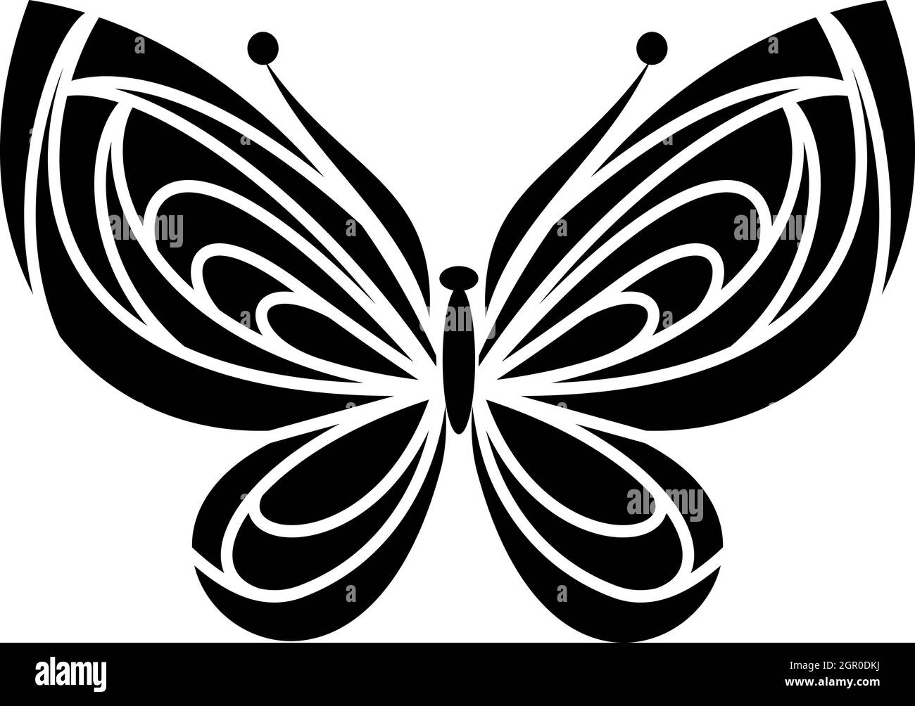 Beautiful butterfly icon, simple style Stock Vector Image & Art - Alamy