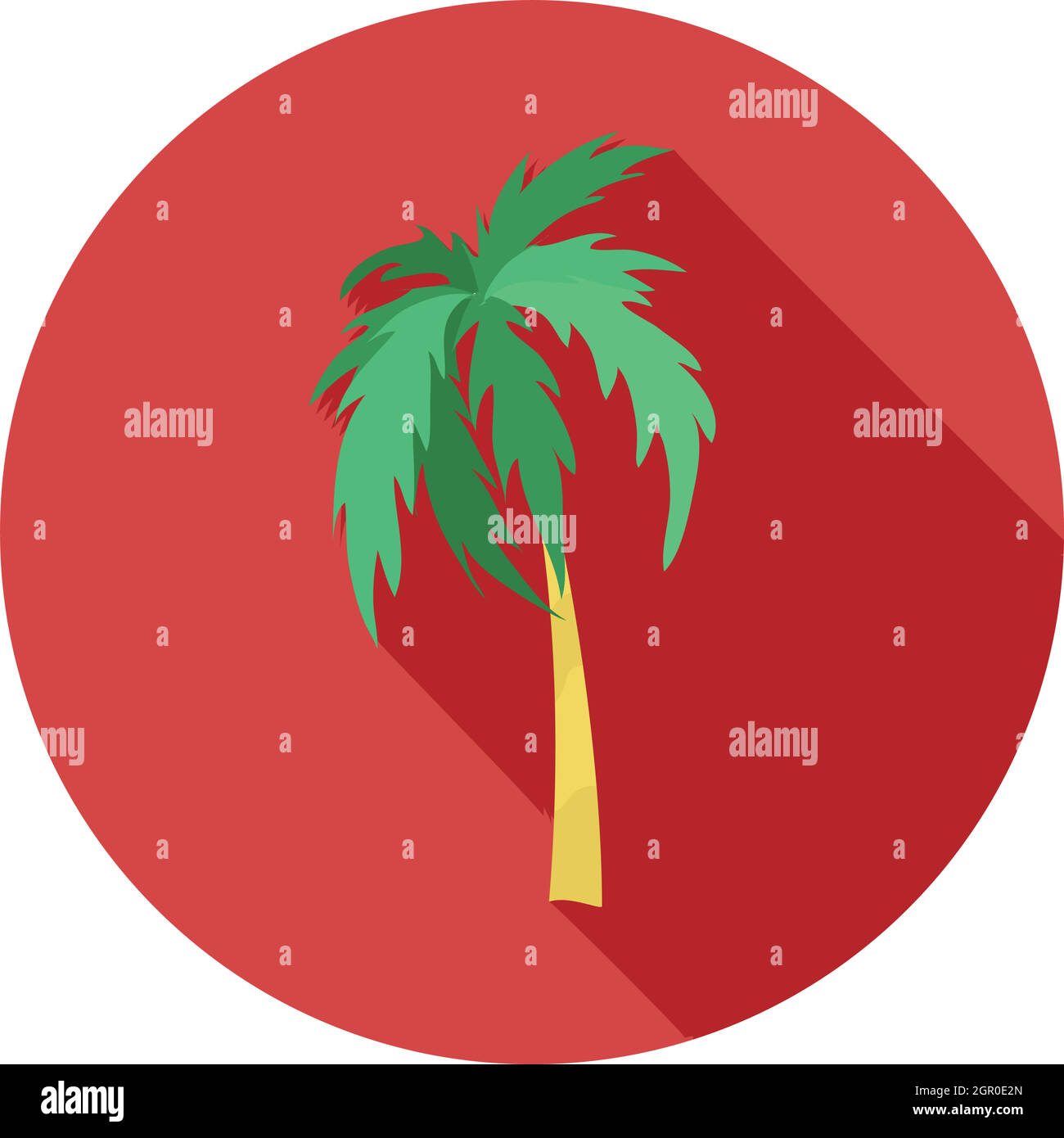 Palm tree icon in flat style Stock Vector Image & Art - Alamy