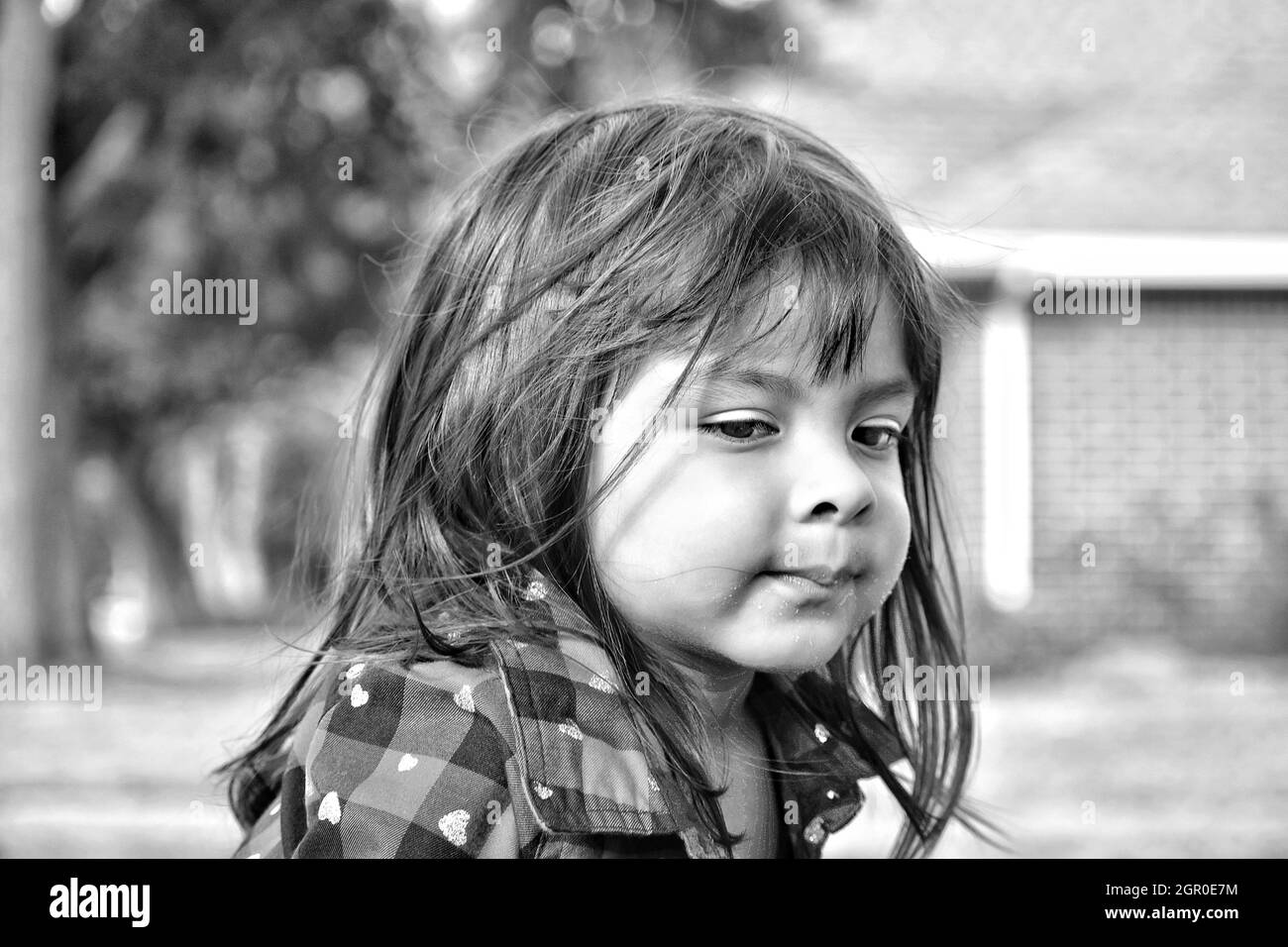 Close-up Portrait Of Cute Girl Stock Photo - Alamy