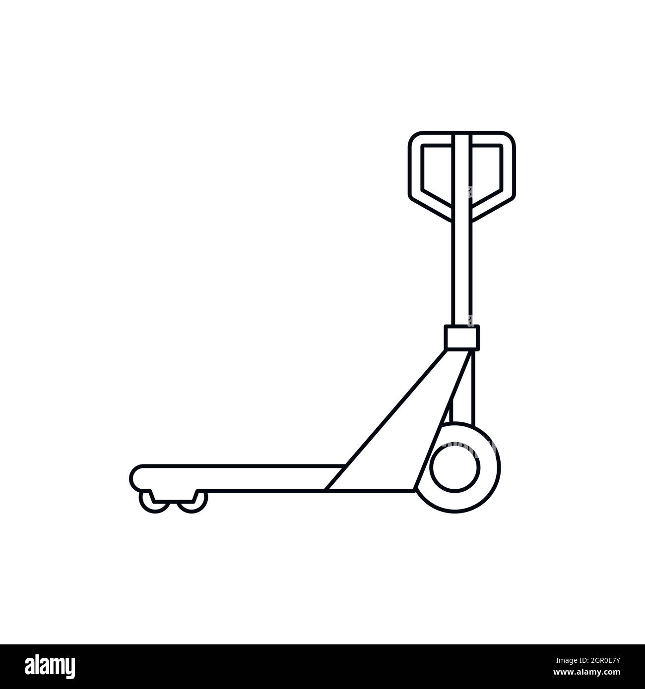 White line post truck icon Cut Out Stock Images & Pictures - Alamy