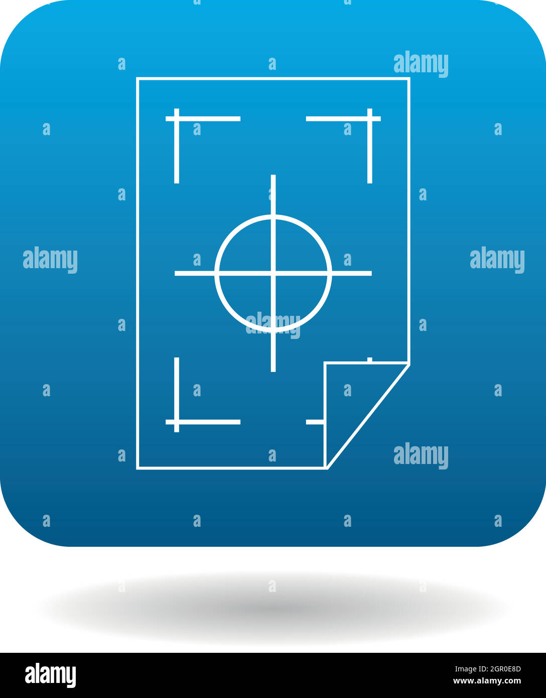 Printer marks on a paper icon, simple style Stock Vector Image & Art ...