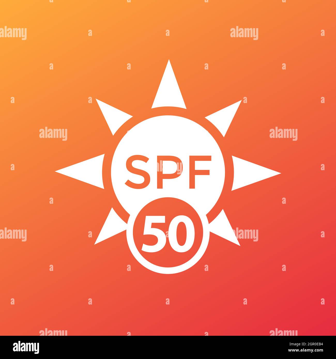 UV, SPF 50 sun protection icon Stock Vector Image & Art - Alamy