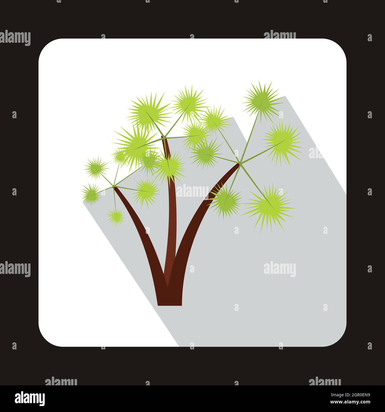 Landscape exotic trees in Stock Vector Images - Alamy