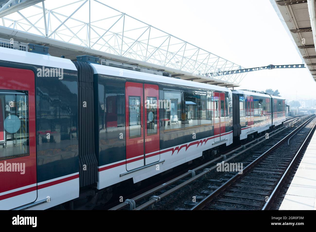 Transportation, travel, subway, train, subway line, railway Stock Photo ...