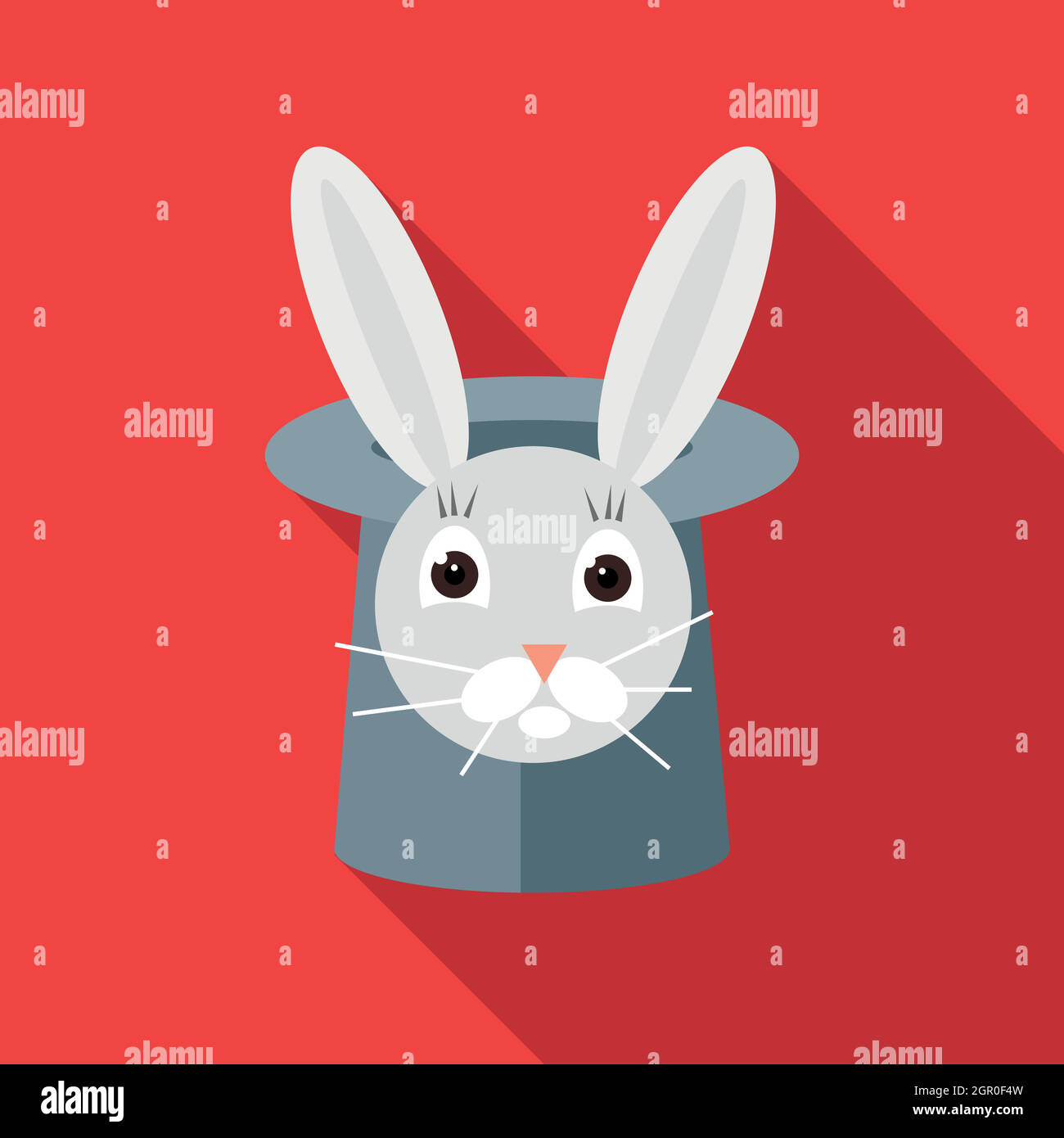 White rabbit in magical Stock Vector Images - Alamy