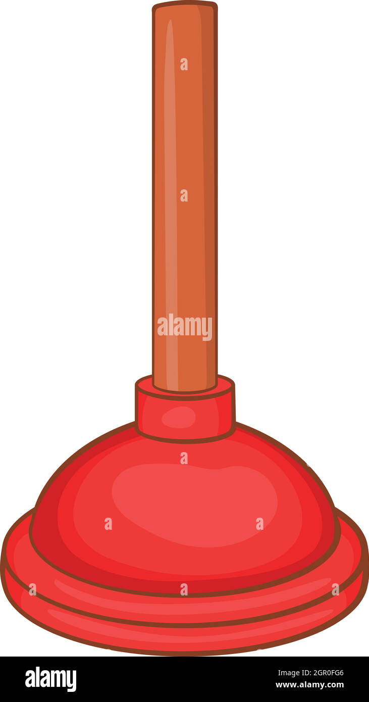 Red cup plunger icon, cartoon style Stock Vector Image & Art - Alamy