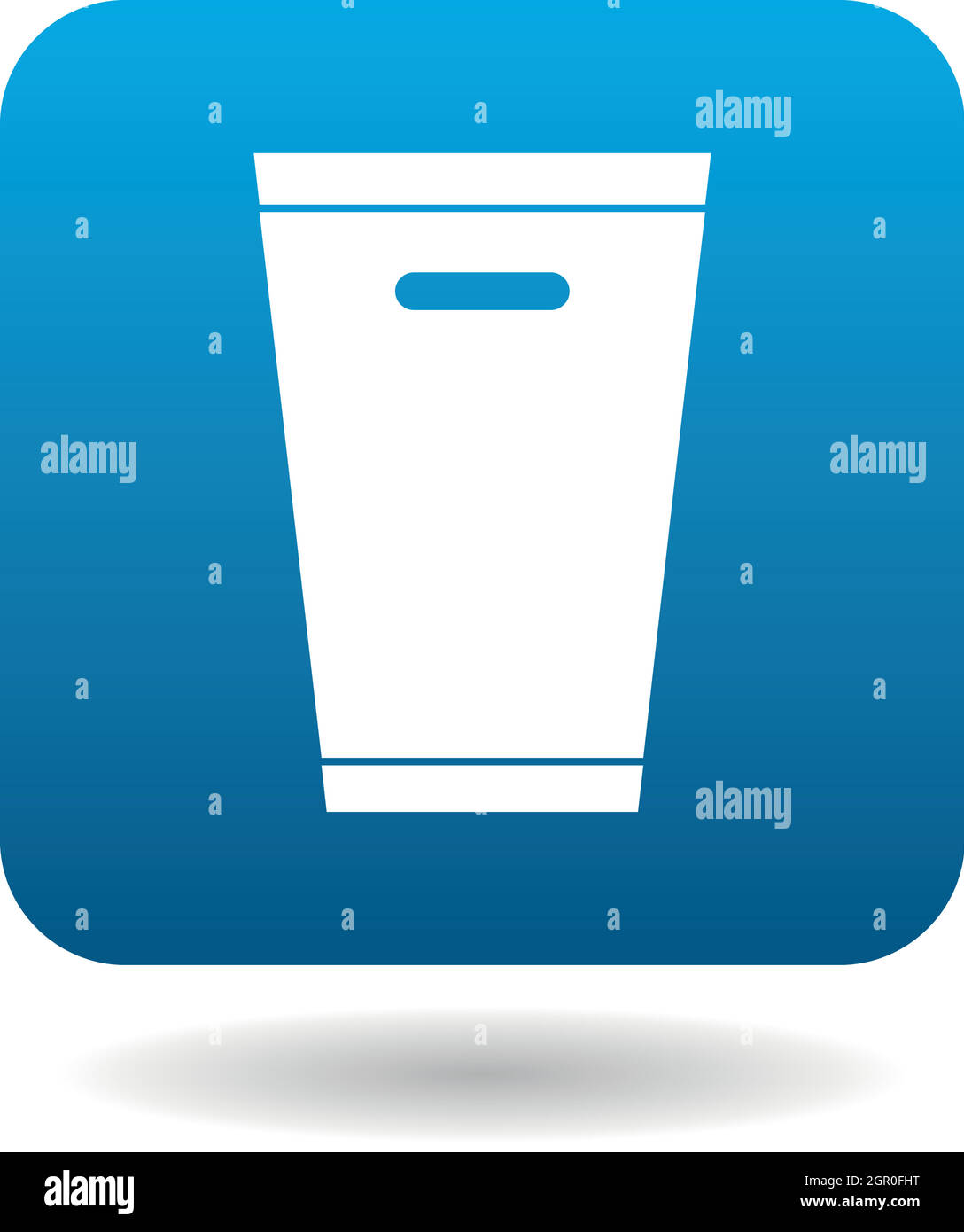 Trash can icon in simple style Stock Vector Image & Art - Alamy