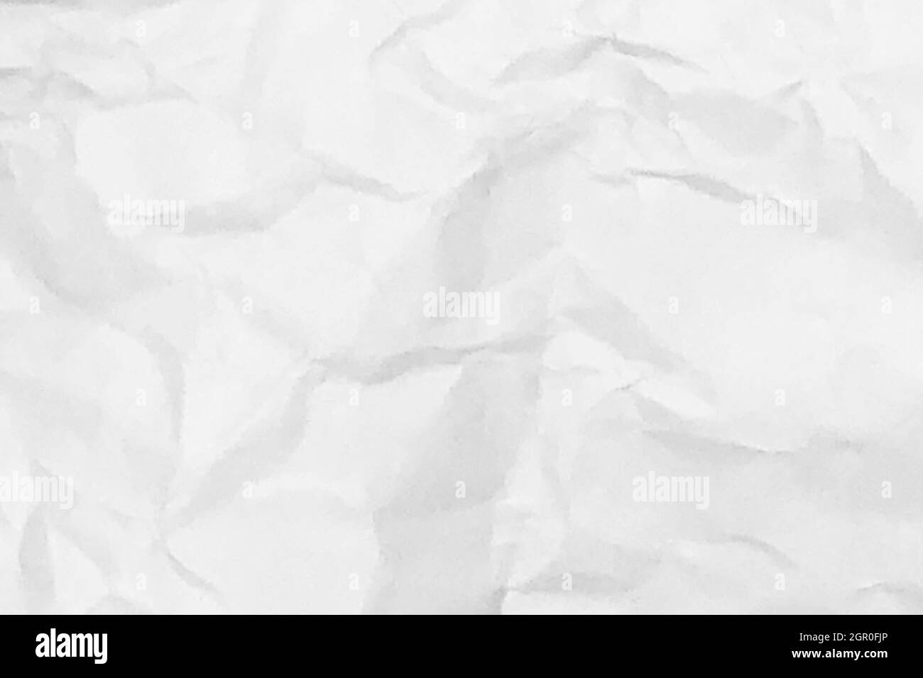 White crumpled paper texture background. Design space white tone Stock ...