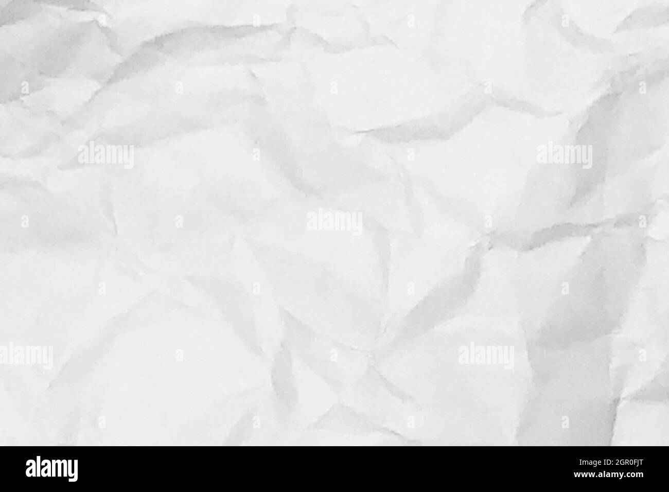 White crumpled paper texture background. Design space white tone Stock ...