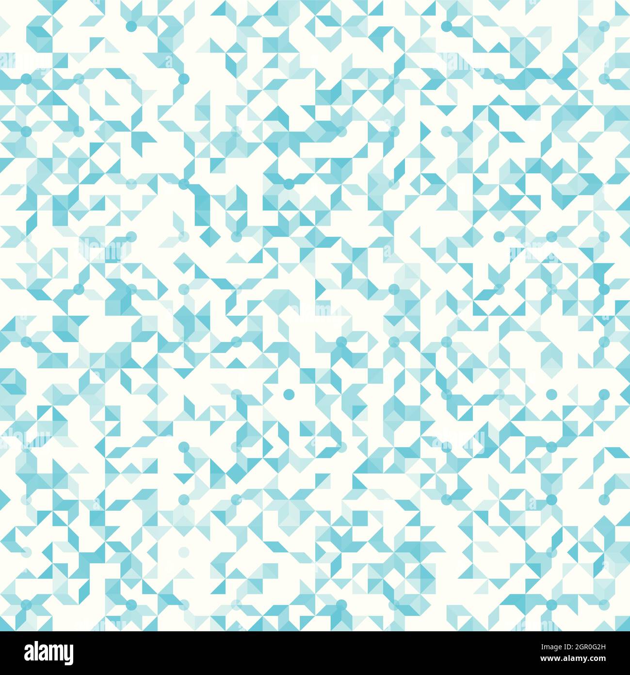 Abstract geometric pattern, small spots and dots. Teal particles on ...