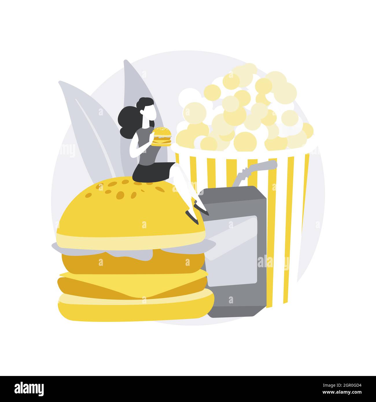 Healthy snacking Stock Vector Images - Alamy