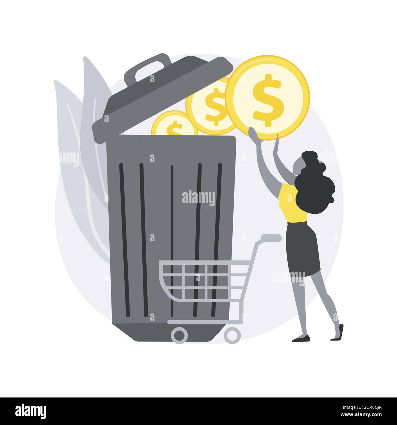 Overspending abstract concept vector illustration Stock Vector Image ...