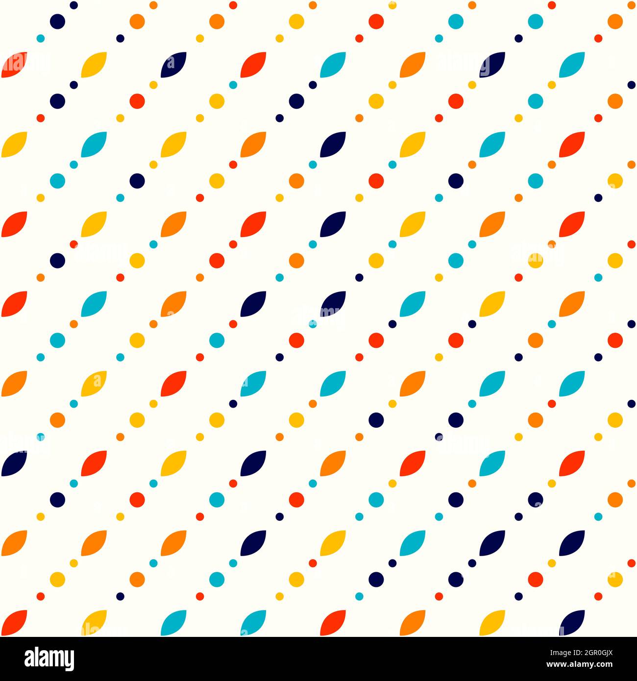 Abstract geometric pattern, small spots and dots. Colorful particles on ...