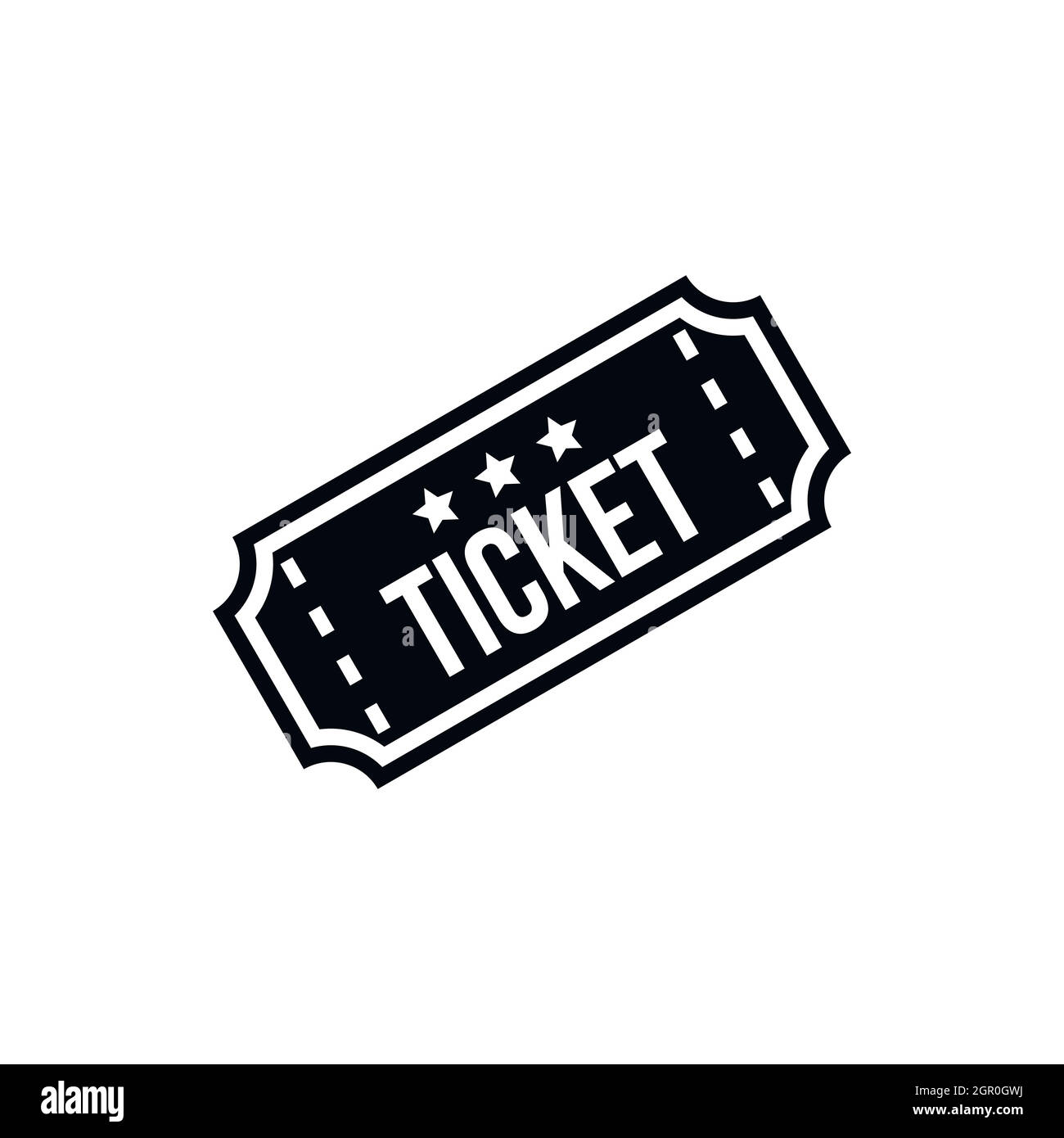 Movie ticket icon simple hi-res stock photography and images - Alamy