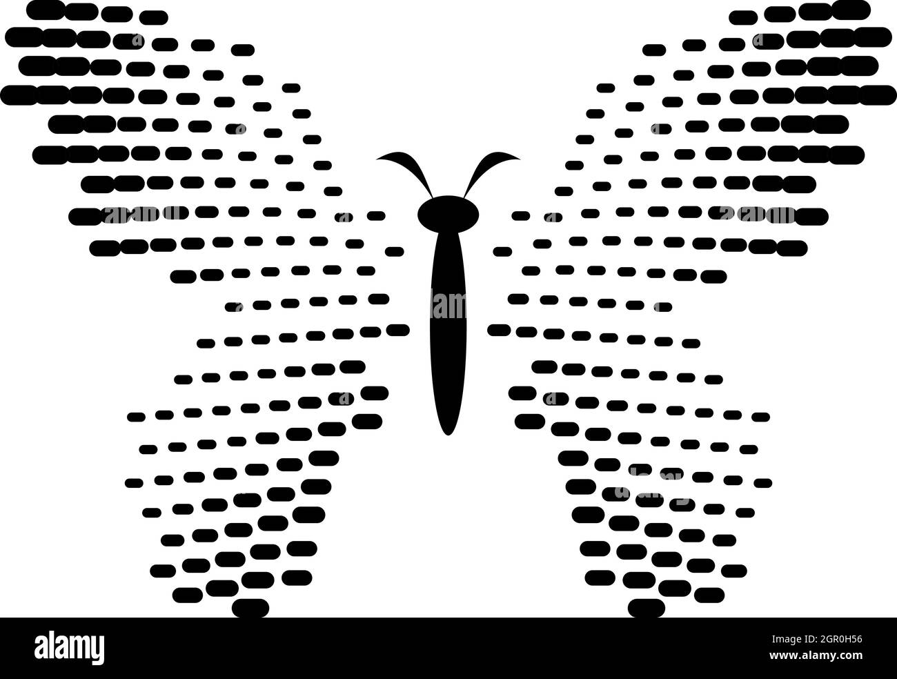 Butterfly with dot wings icon, simple style Stock Vector Image & Art ...
