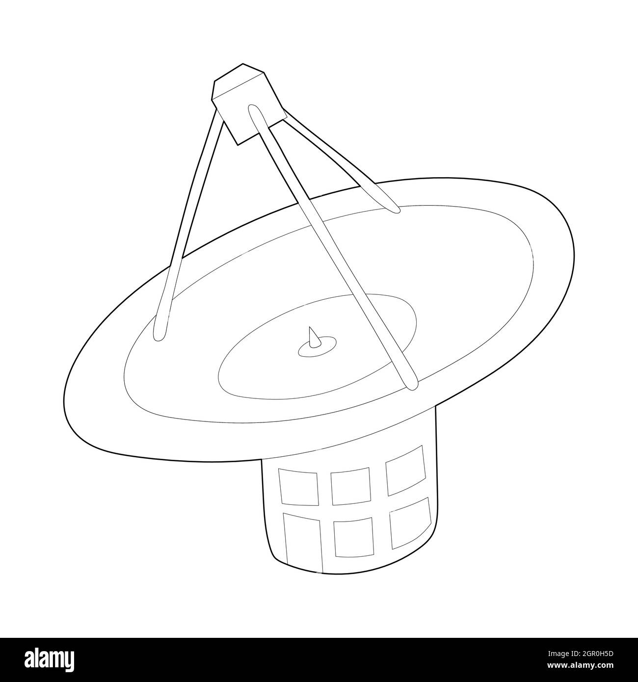 Satellite communication station icon outline style Stock Vector Image ...