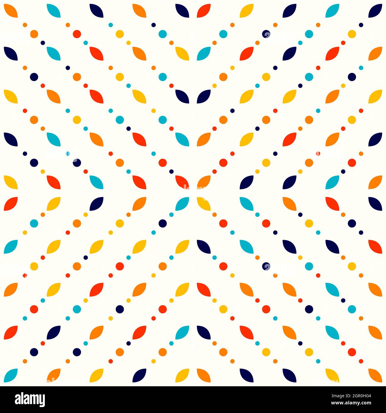 Abstract geometric pattern, small spots and dots. Colorful particles on ...