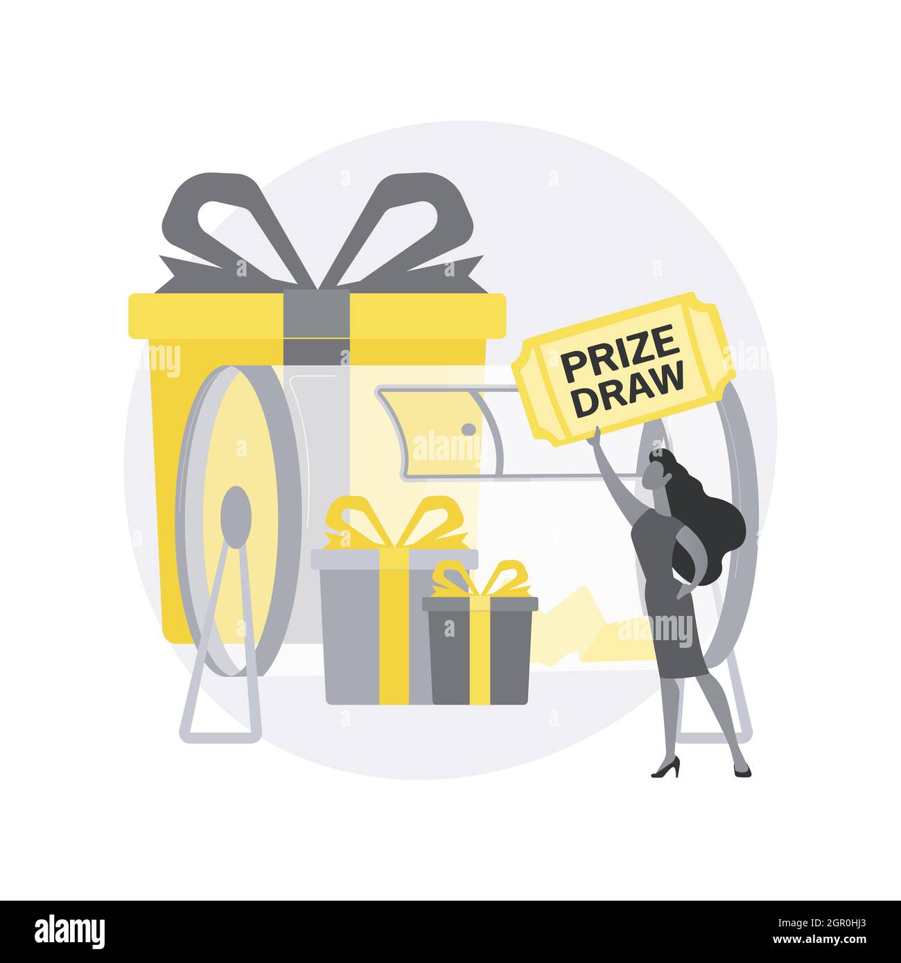 Prize draw abstract concept vector illustration Stock Vector Image ...