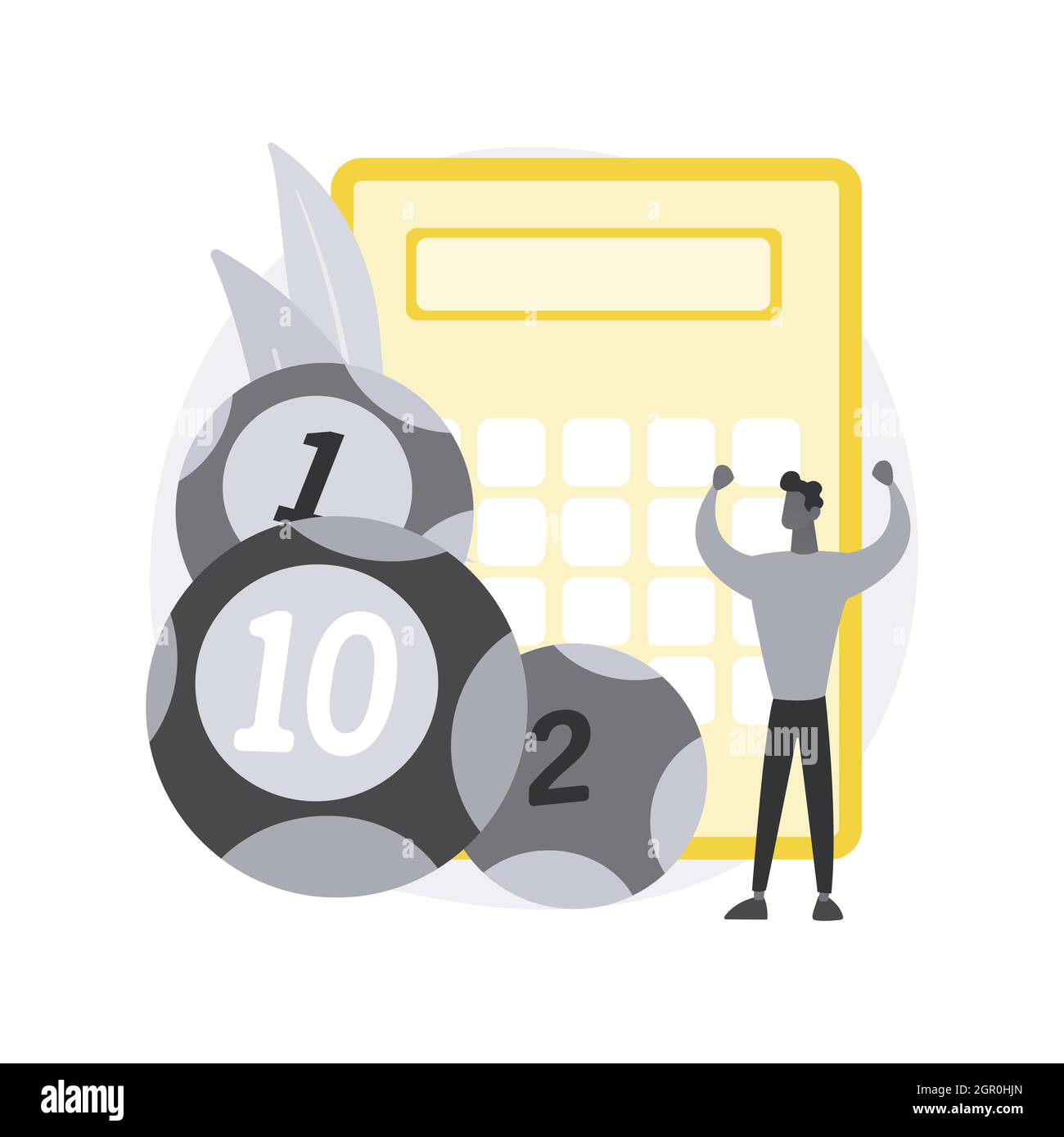 Lottery game abstract concept vector illustration Stock Vector Image ...