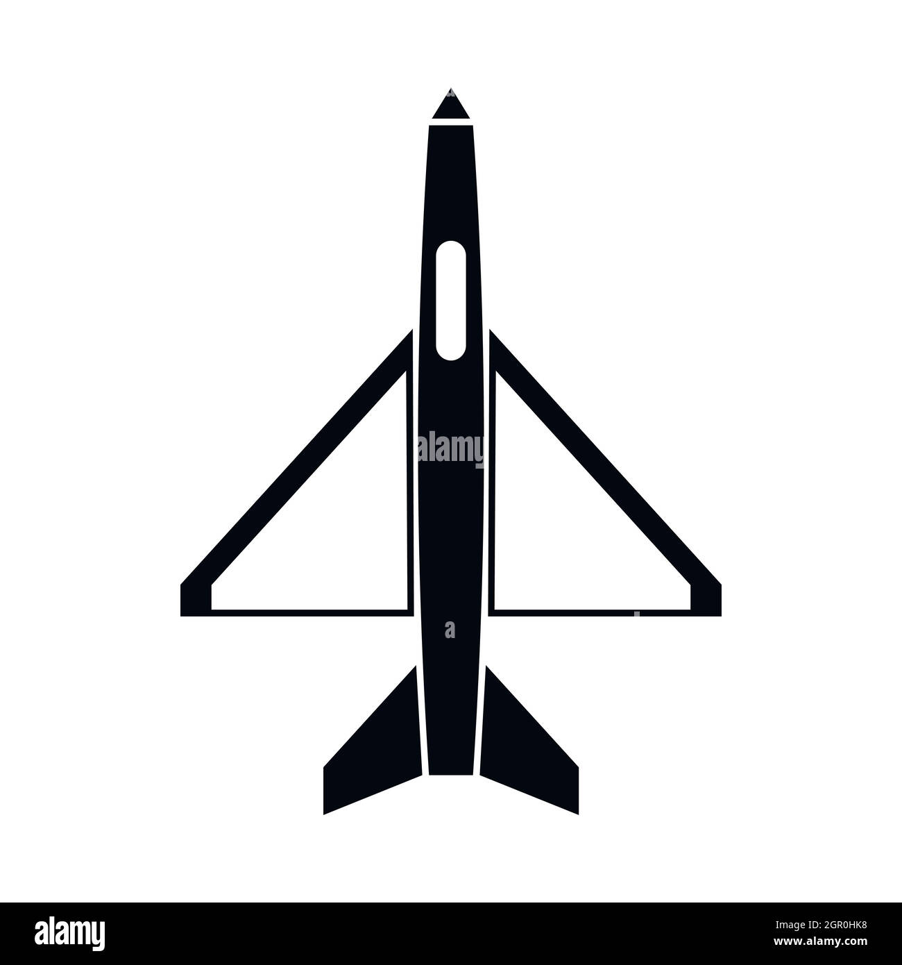 Simple icon military missile Cut Out Stock Images & Pictures - Alamy
