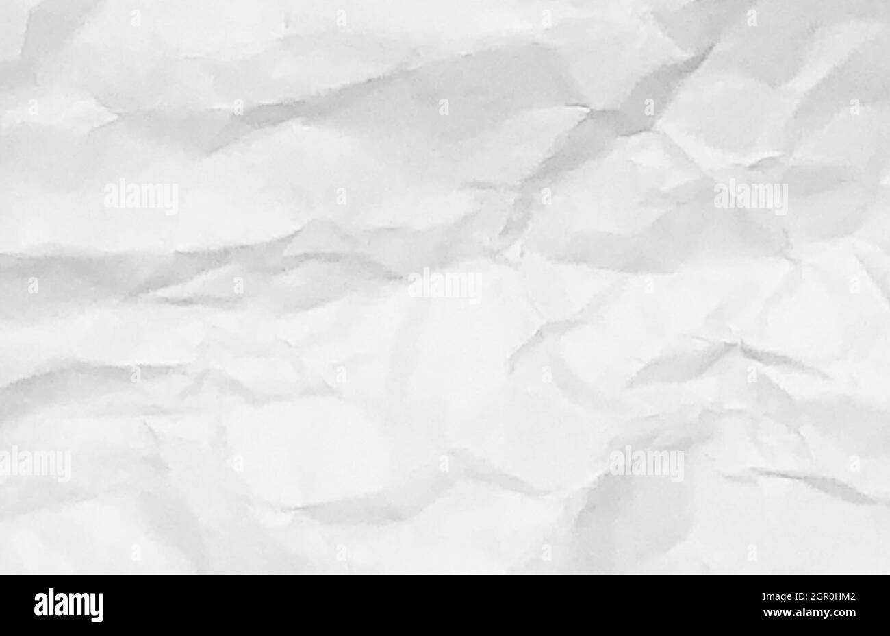White crumpled paper texture background. Design space white tone Stock ...