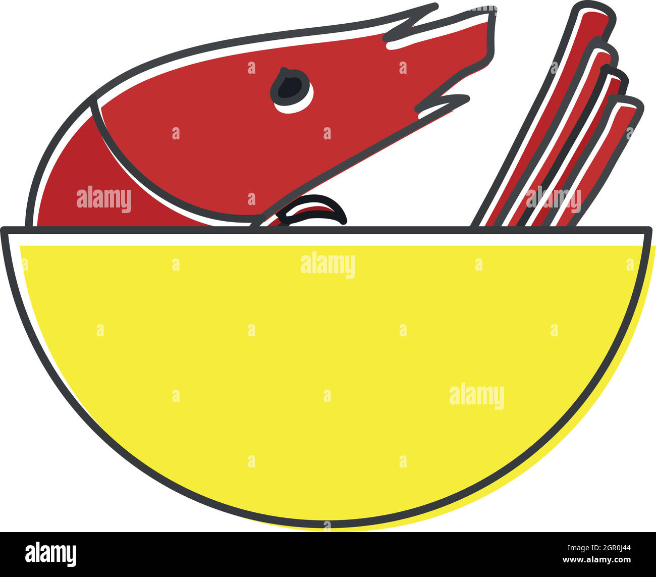 Shrimp in the sea Stock Vector Images - Alamy