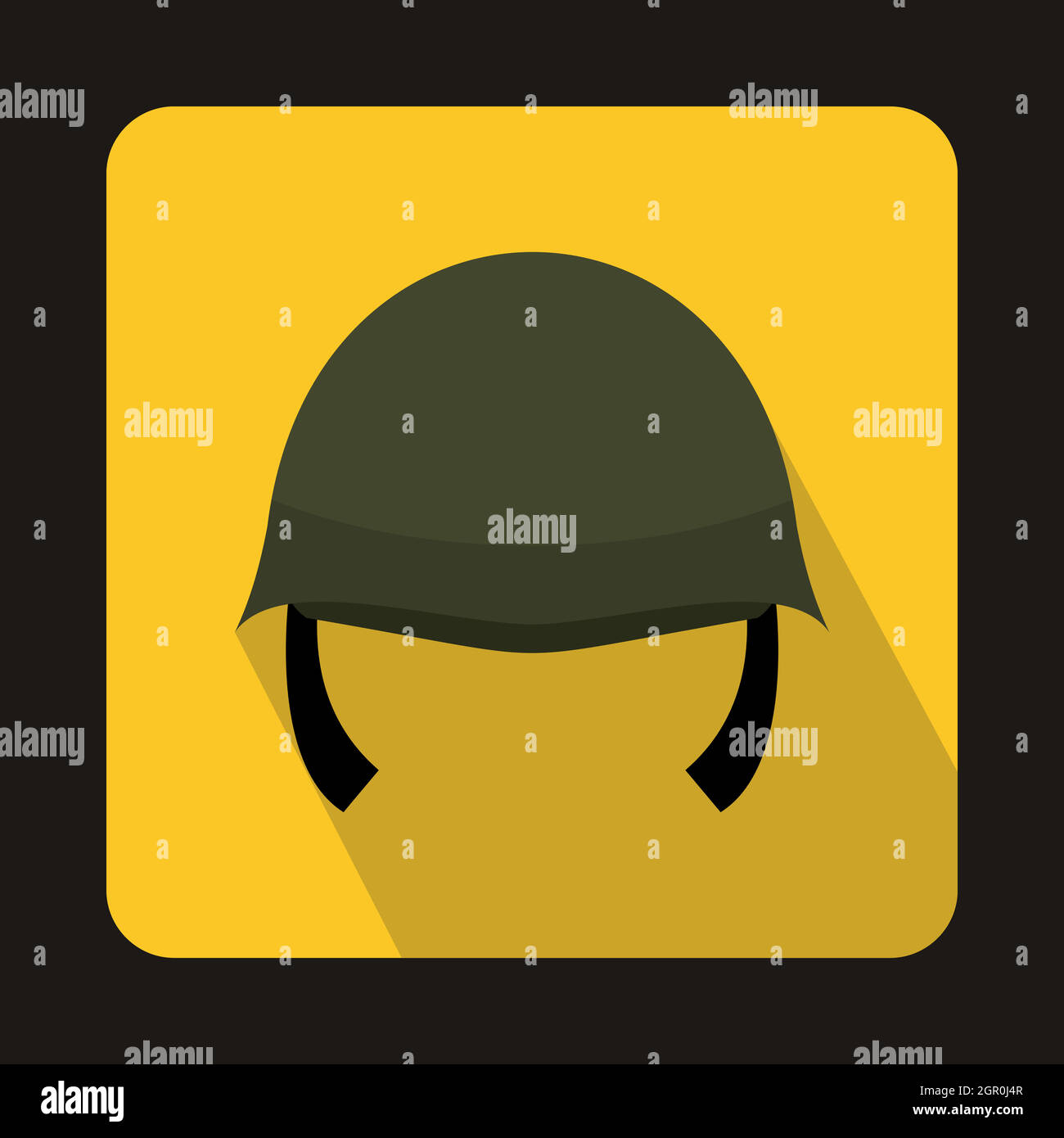 Military helmet icon, flat style Stock Vector Image & Art - Alamy