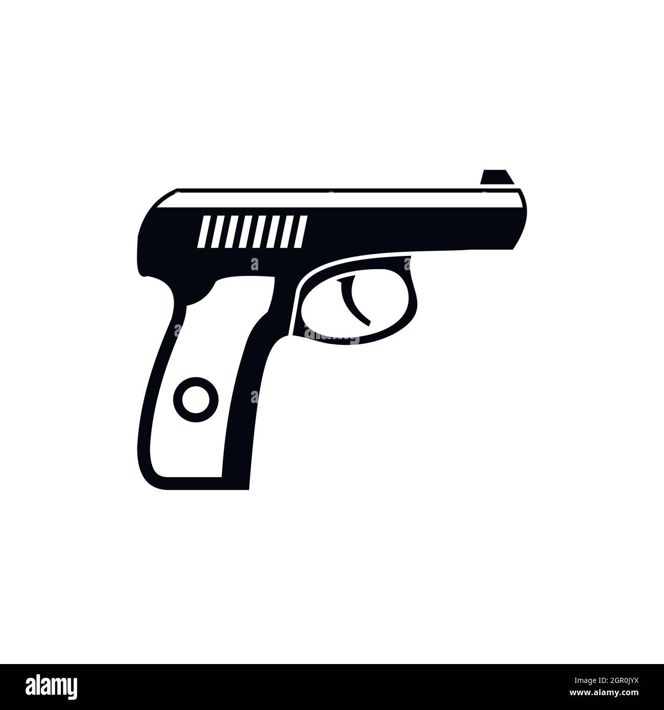 Gun icon, simple style Stock Vector Image & Art - Alamy