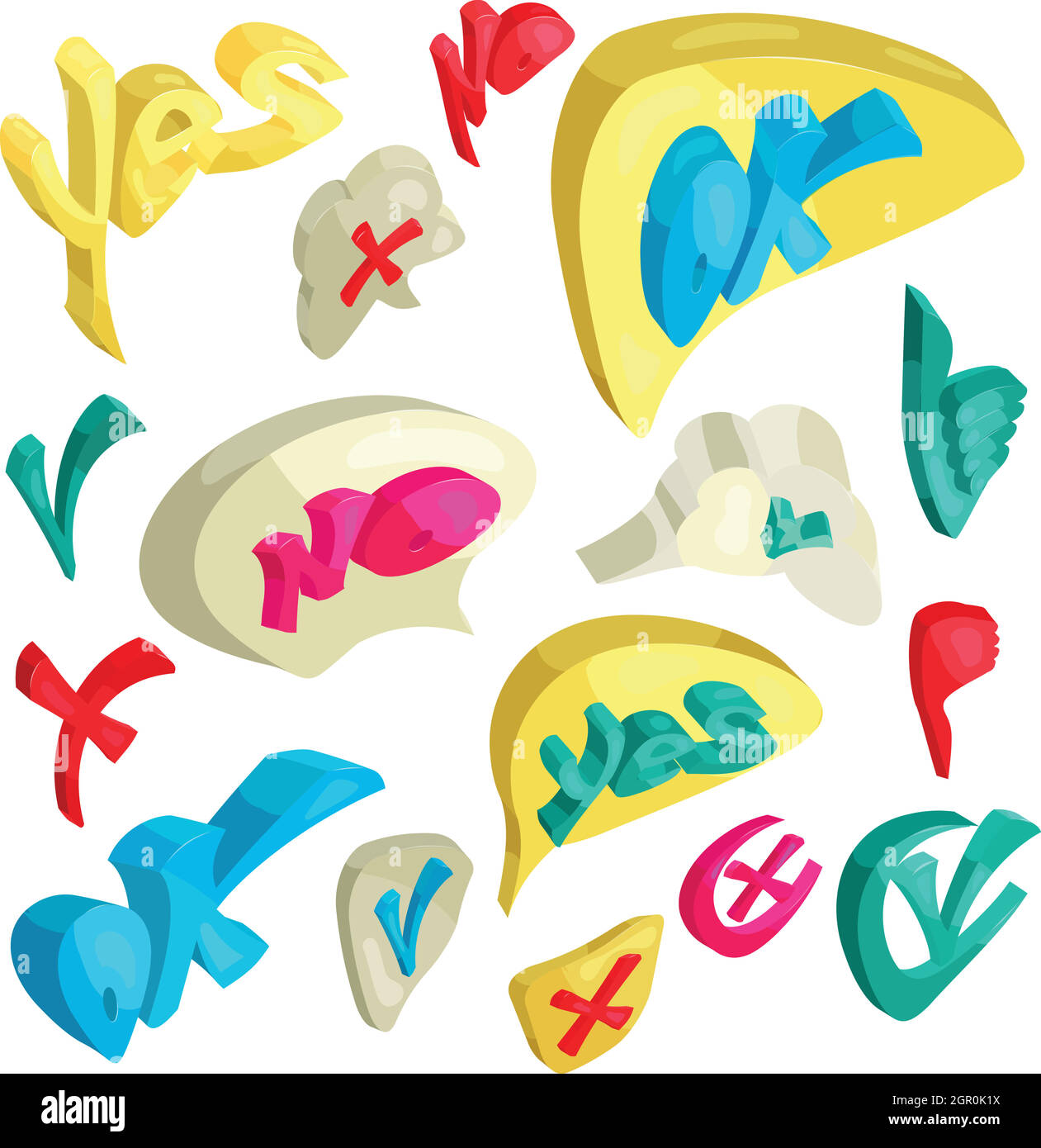 Checkmark icons set collection Cut Out Stock Images & Pictures - Alamy