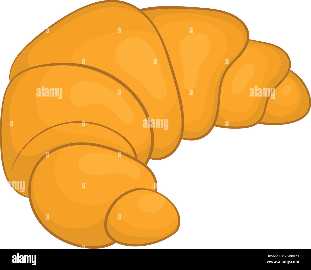 Fresh croissant isolated vector Stock Vector Images - Alamy