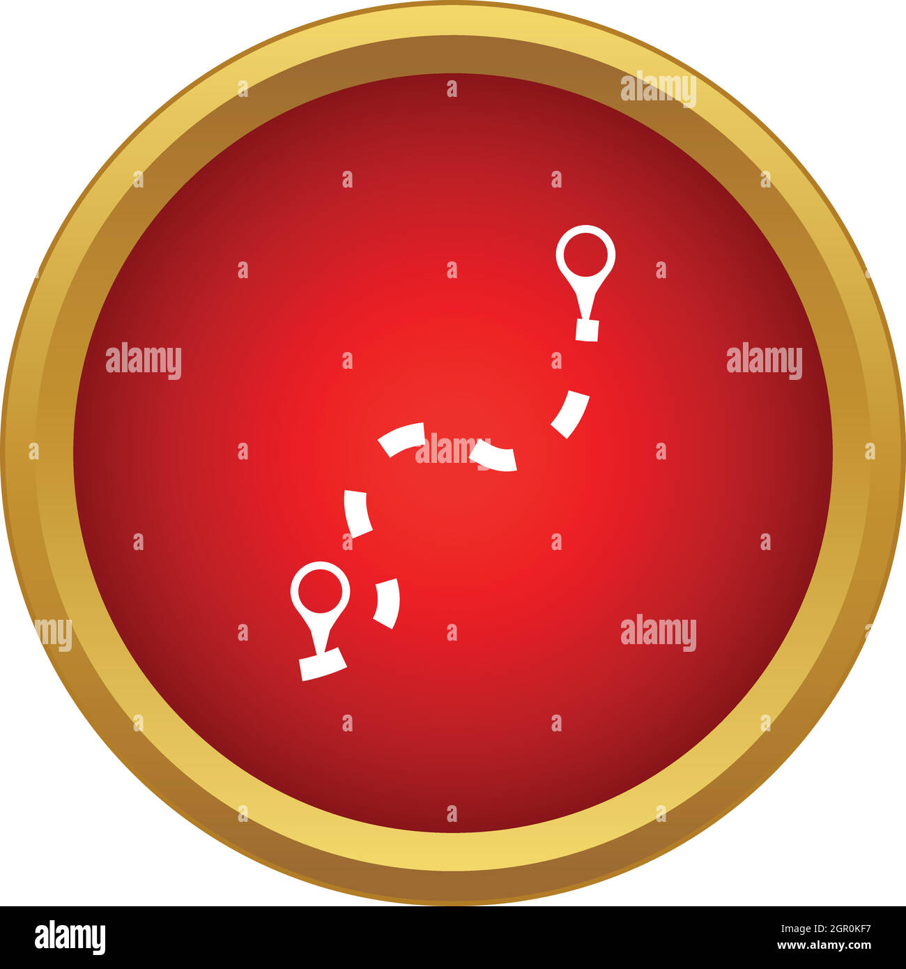 Route icon in simple style Stock Vector Image & Art - Alamy