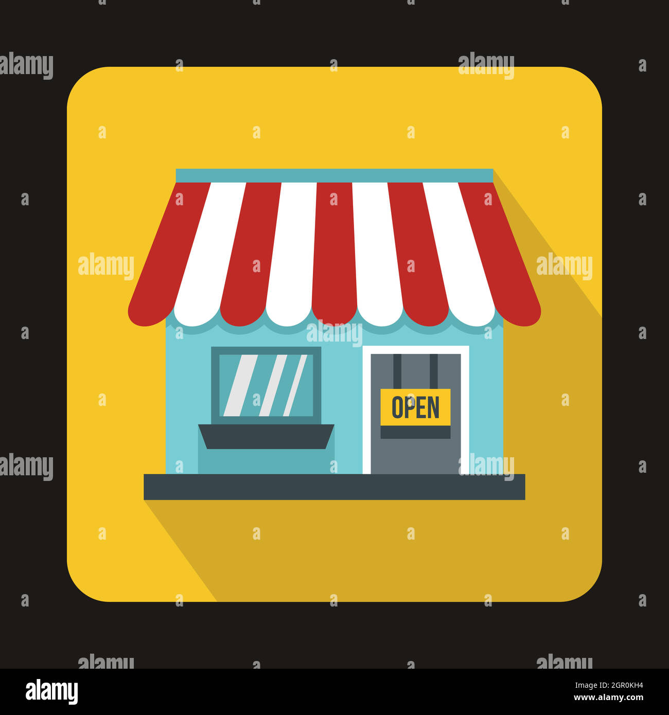 Shop icon, flat style Stock Vector Image & Art - Alamy