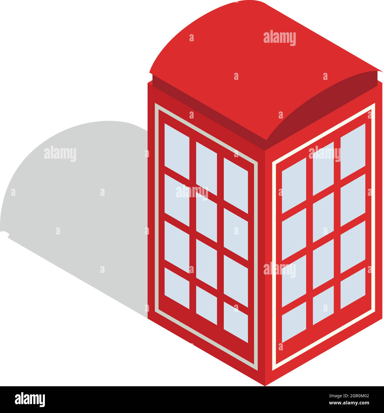 Red telephone booth icon, isometric 3d style Stock Vector Image & Art ...