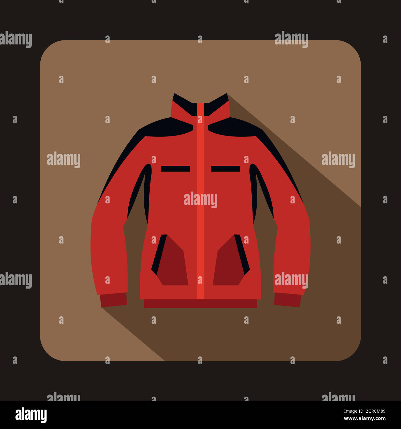 Fleece jacket zipper Stock Vector Images - Alamy