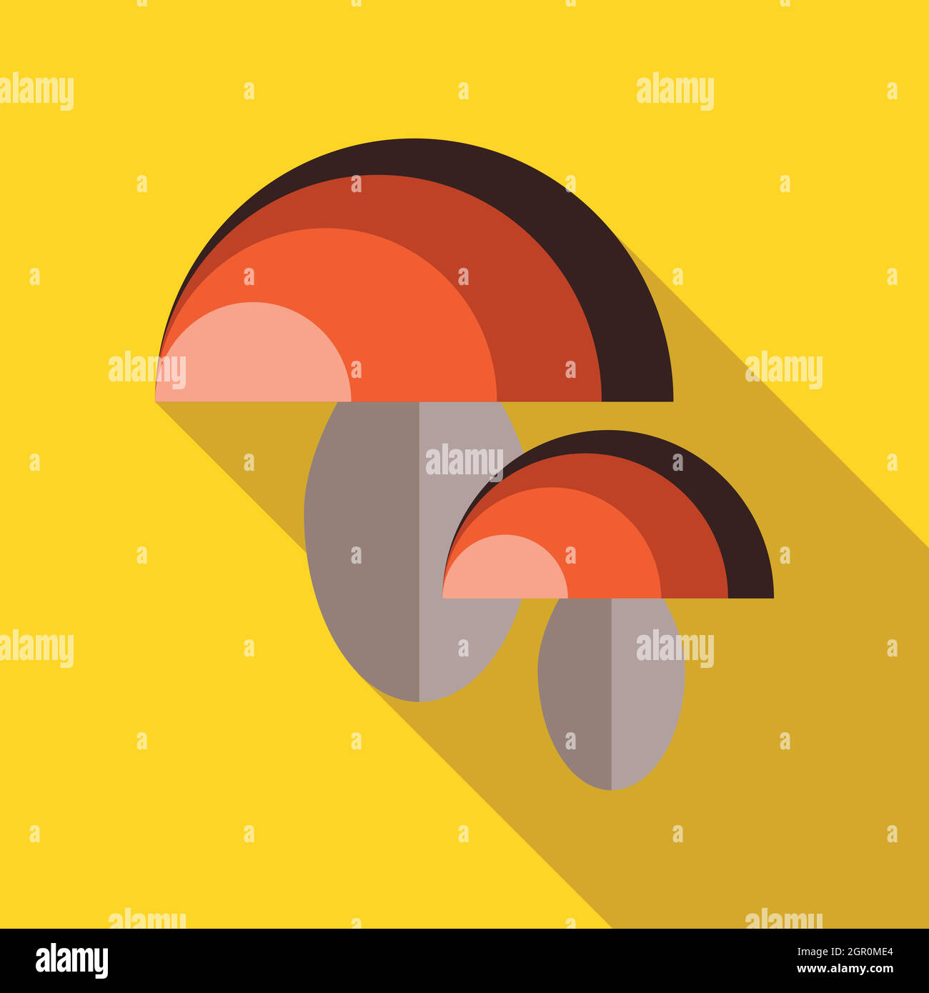 Brown mushrooms in mushroom Stock Vector Images - Alamy