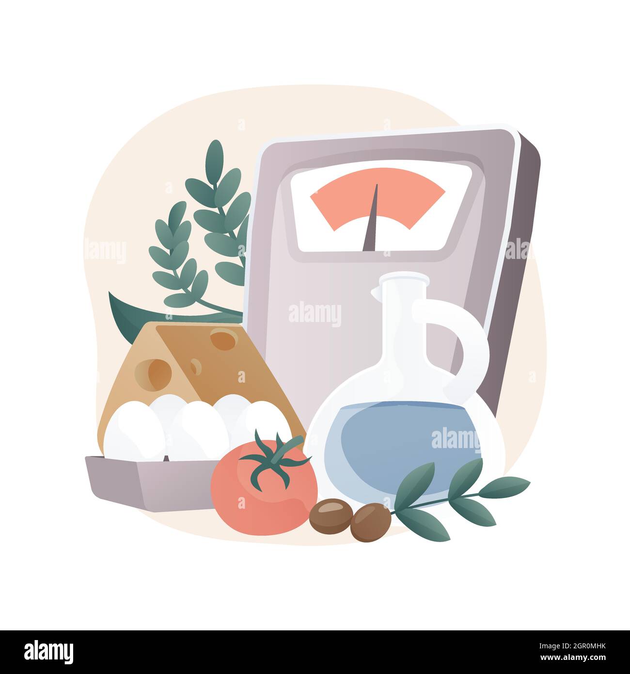 Mediterranean diet abstract concept vector illustration Stock Vector ...