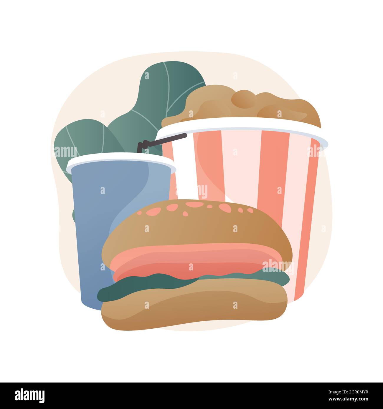 Fast food abstract concept vector illustration Stock Vector Image & Art ...