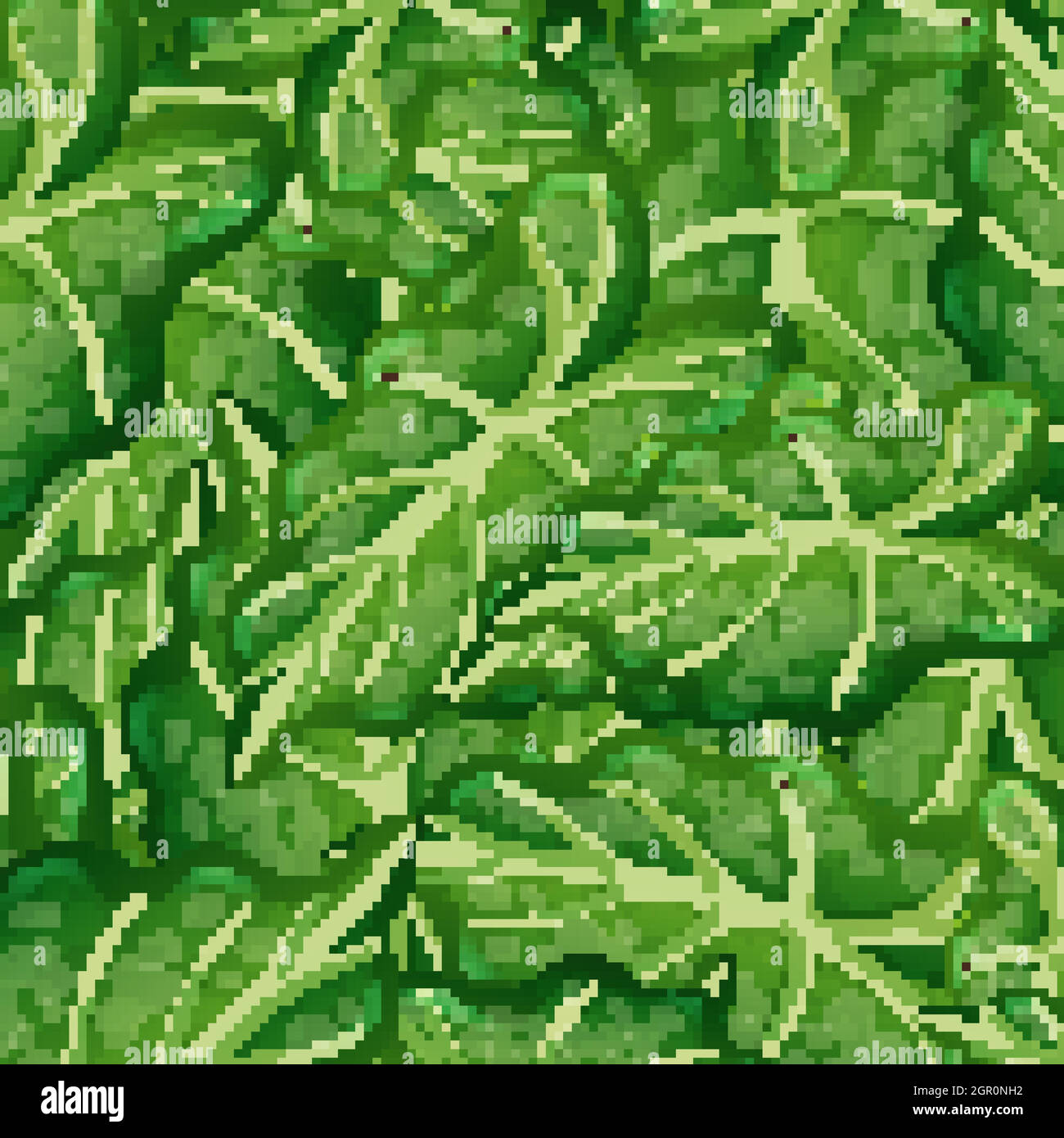 Background template with green leaves Stock Vector Image & Art - Alamy