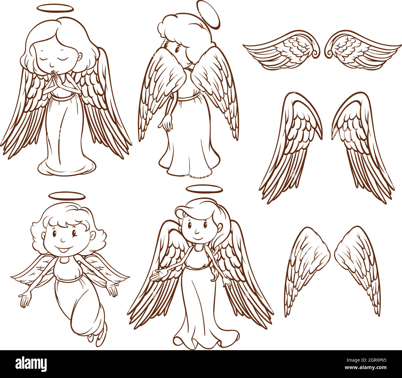 Angel’s wings Stock Vector Images - Alamy