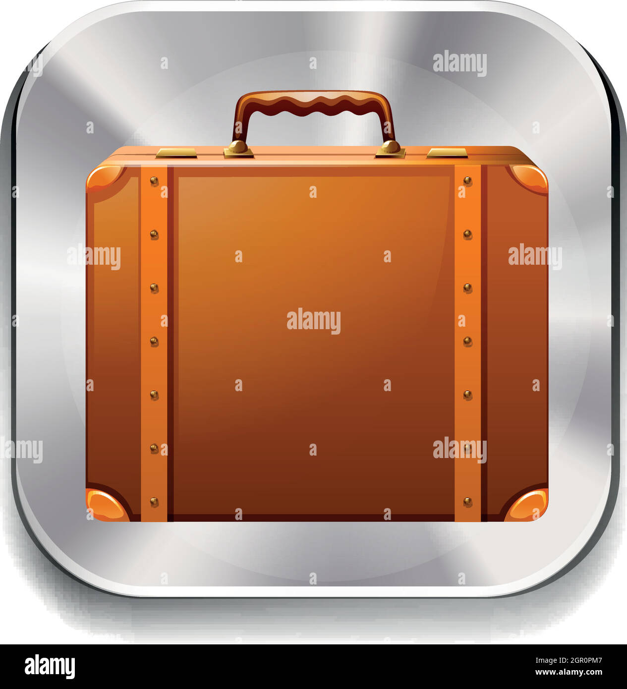 Hand briefcase white background Stock Vector Images - Alamy