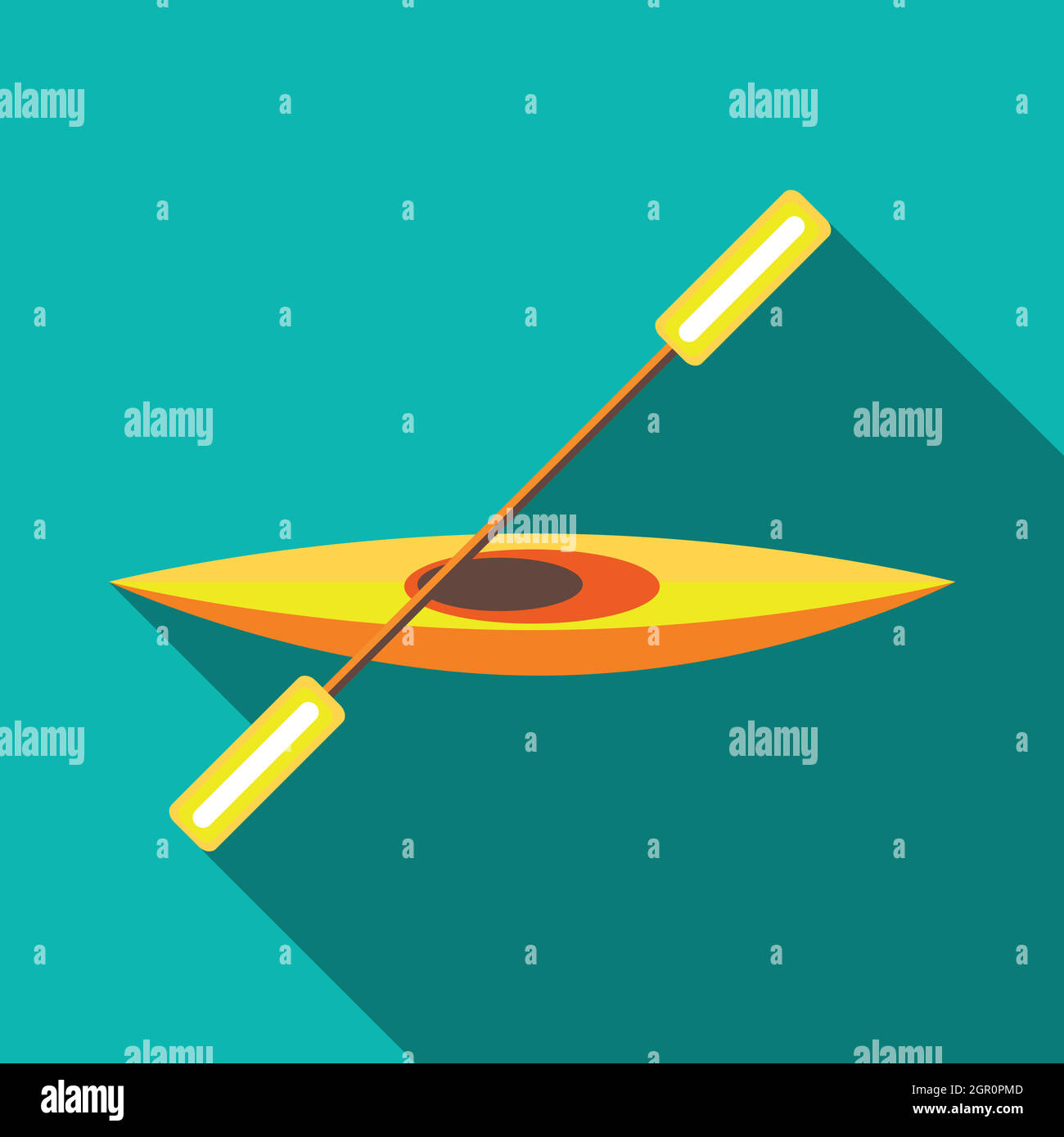 Female in canoe Stock Vector Images - Alamy