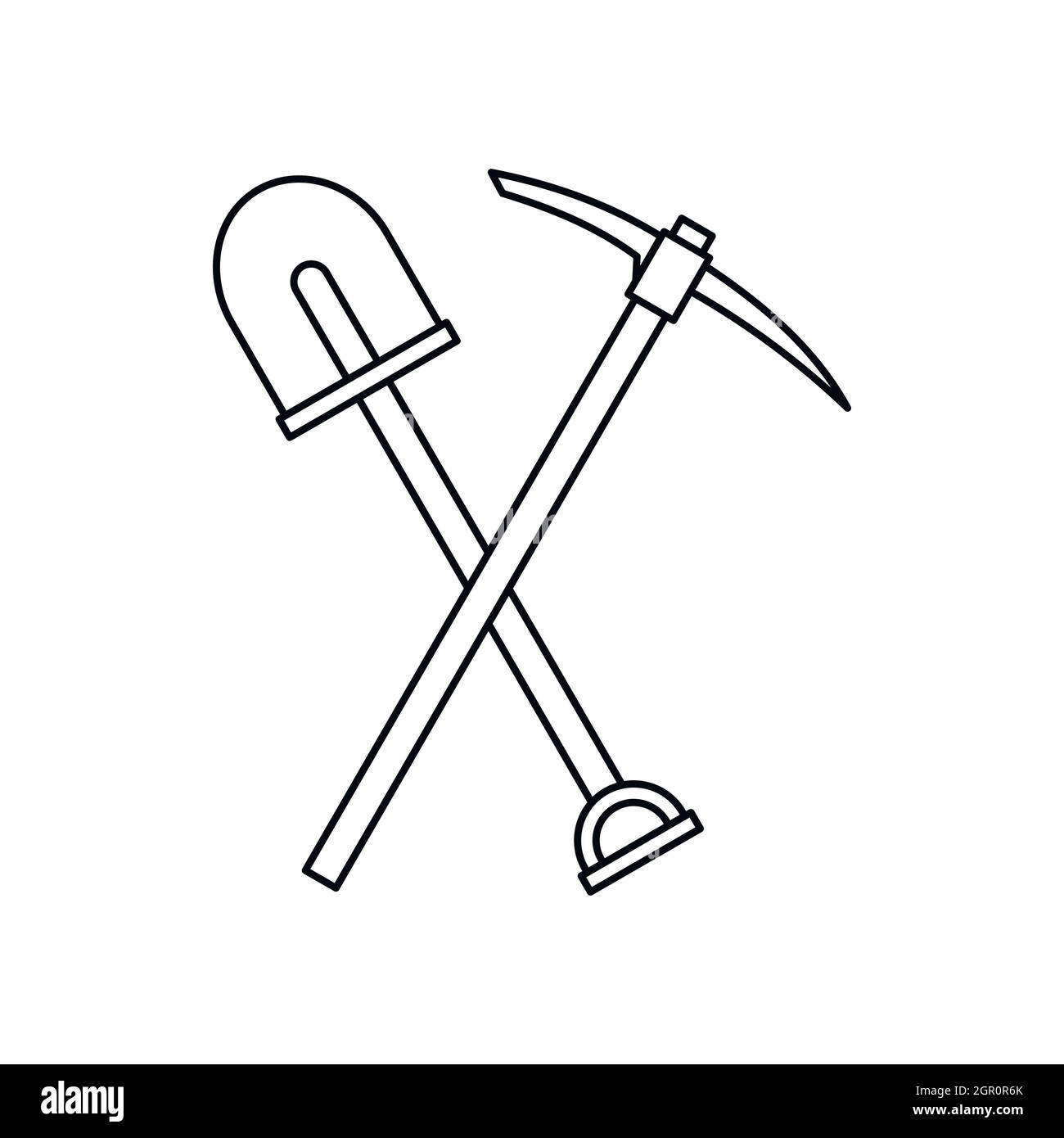 Pickaxe handle Stock Vector Images - Alamy