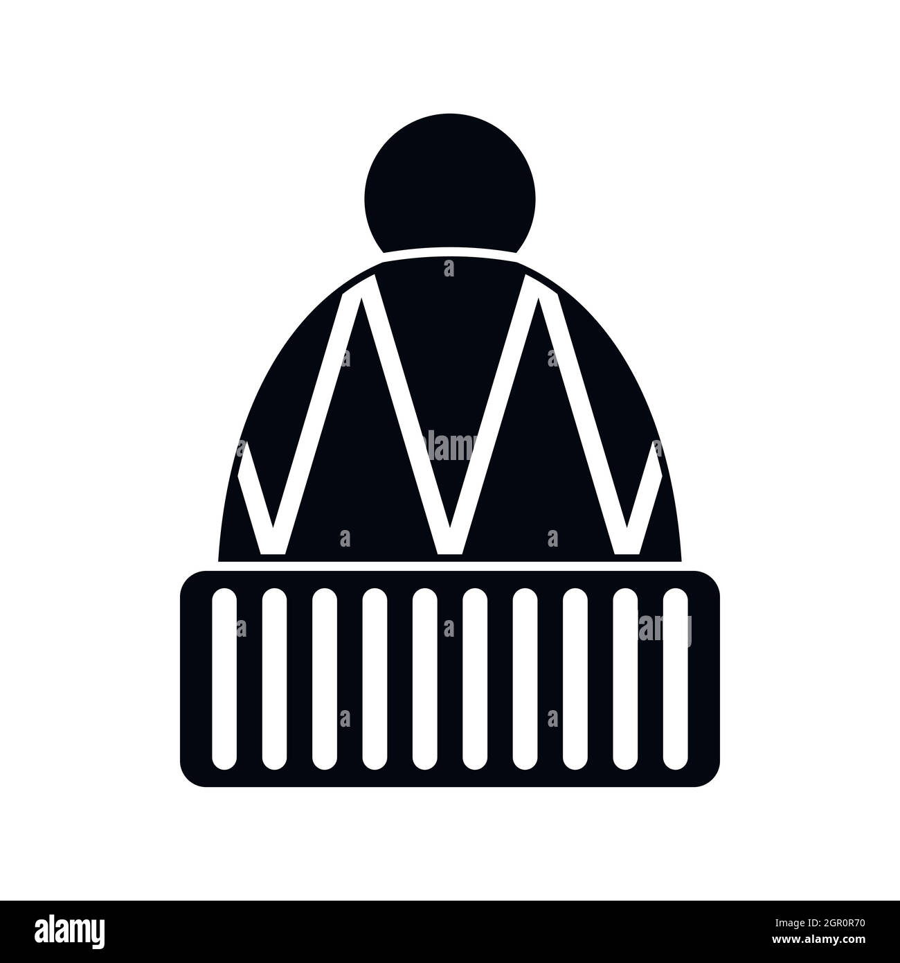 Winter beanie hat icon Cut Out Stock Images & Pictures - Alamy